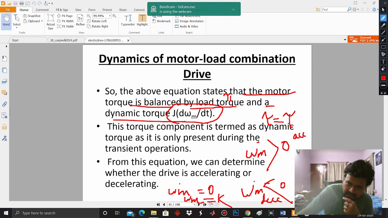 Electric Drives (EE-701) :Dynamics of Electric Drives Lecture 9 - YouTube