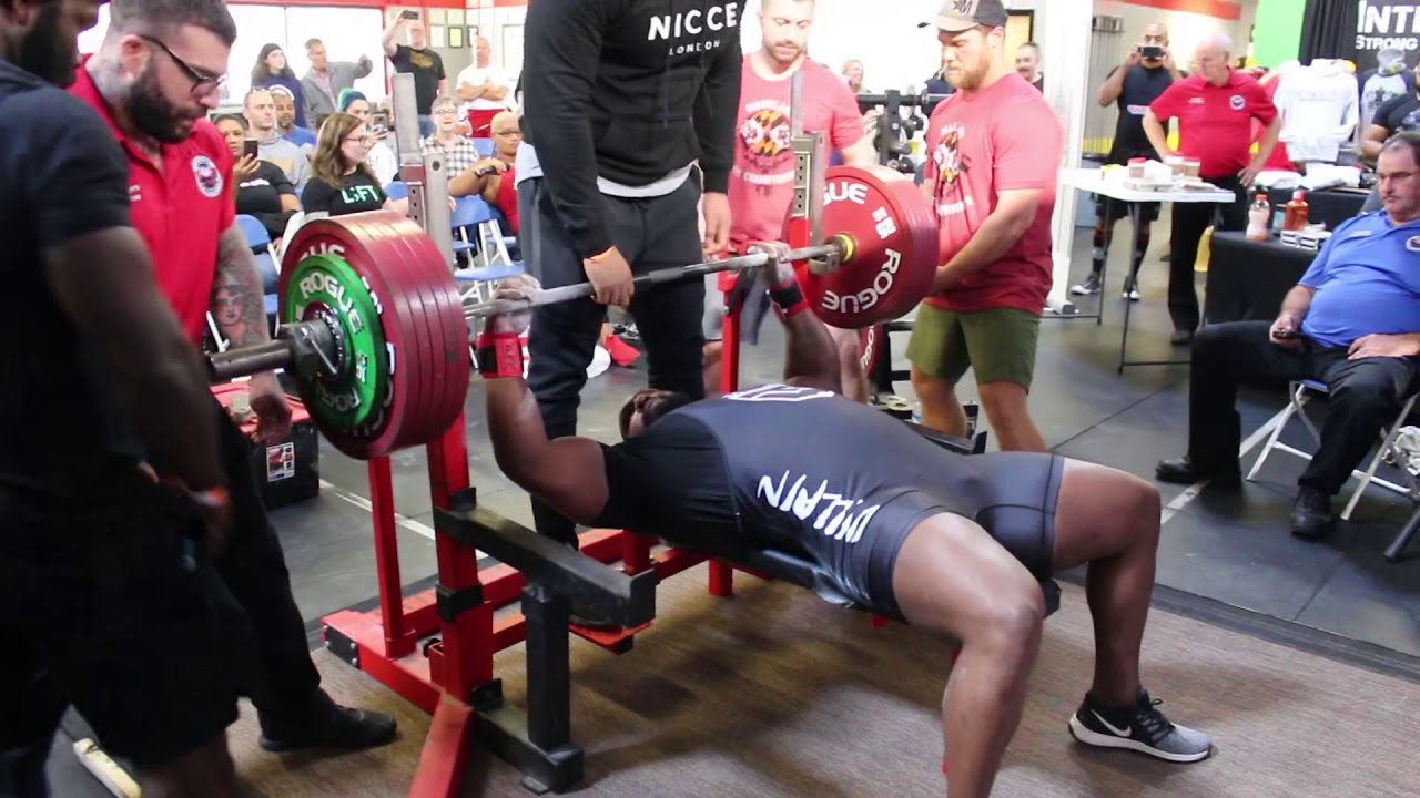 Johnnie Harris @Power__bbuilder 100% Raw Bench 655 lbs(297.1 kg ...