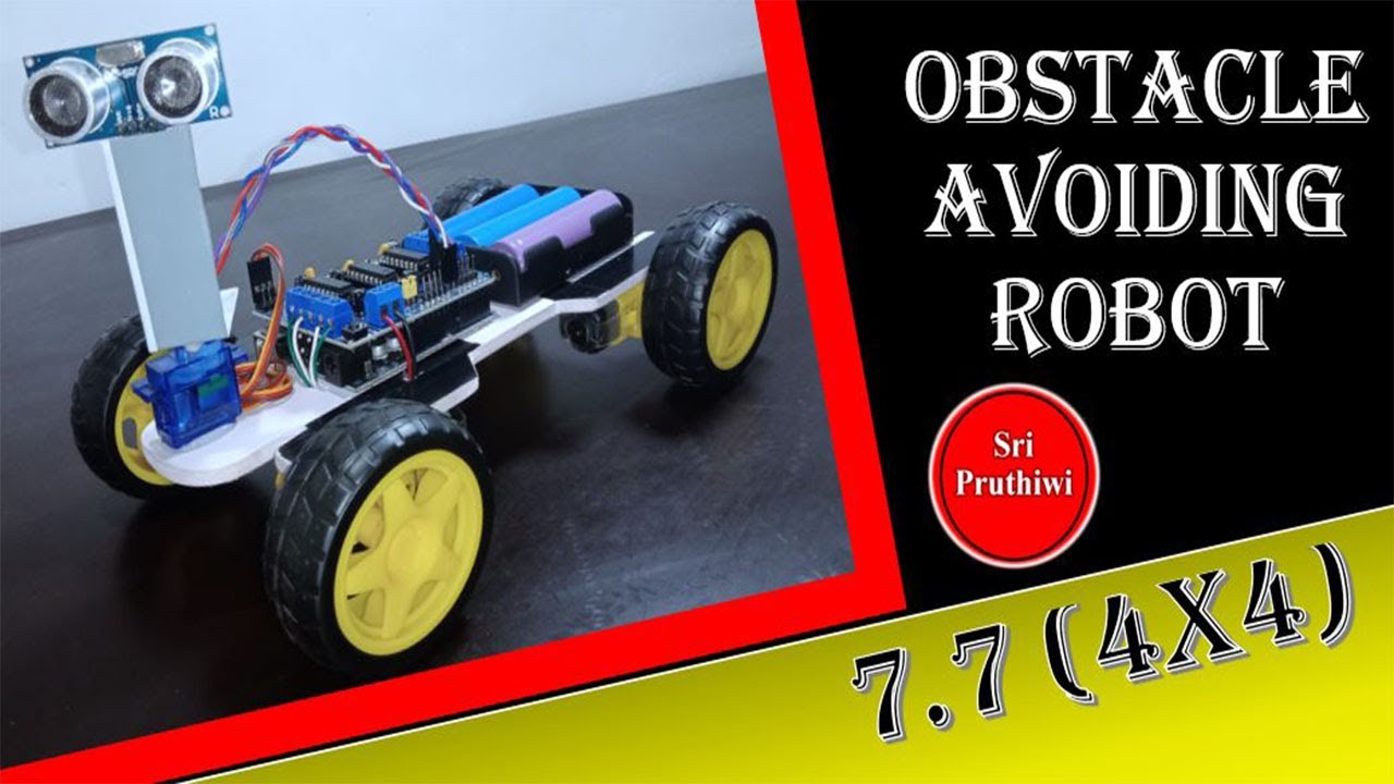 OBSTACLE AVOIDING ROBOT CAR | OBSTACLE | ROBOT CAR | sri pruthiwi - YouTube