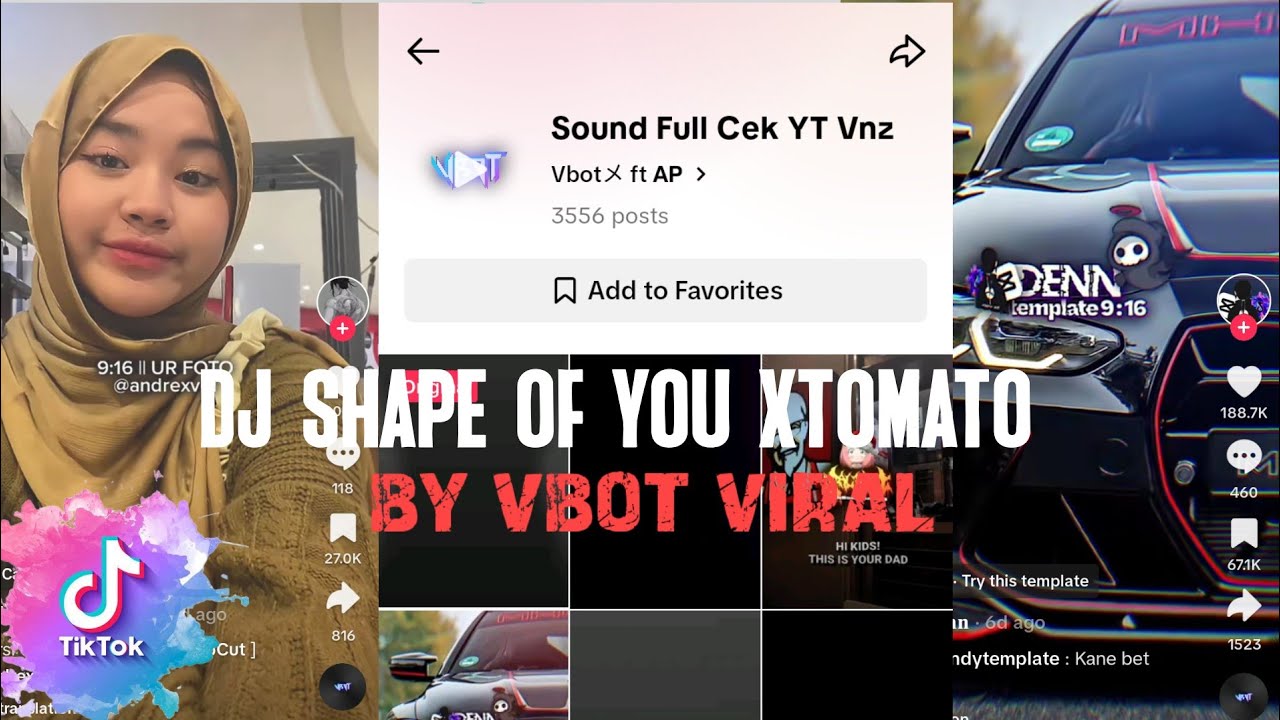 DJ SHAPE OF YOU X TOMATO BY VBOT - YouTube
