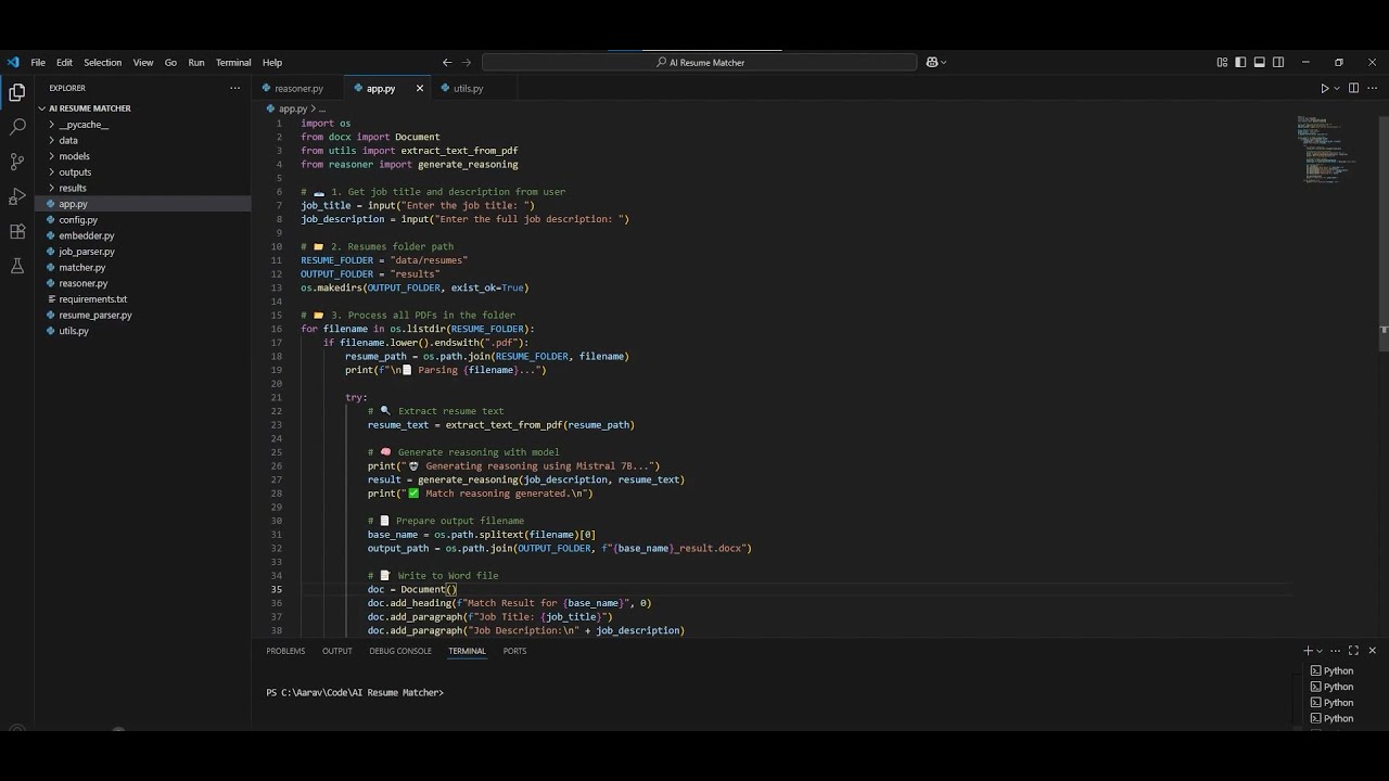AI Resume Matcher 🔍 | LLM-Based Smart Resume Screening System Demo ...