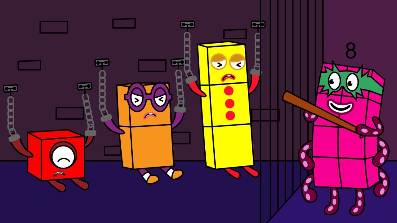 numberblocks 1 2 3 in big trouble - numberblocks fanmade coloring story ...