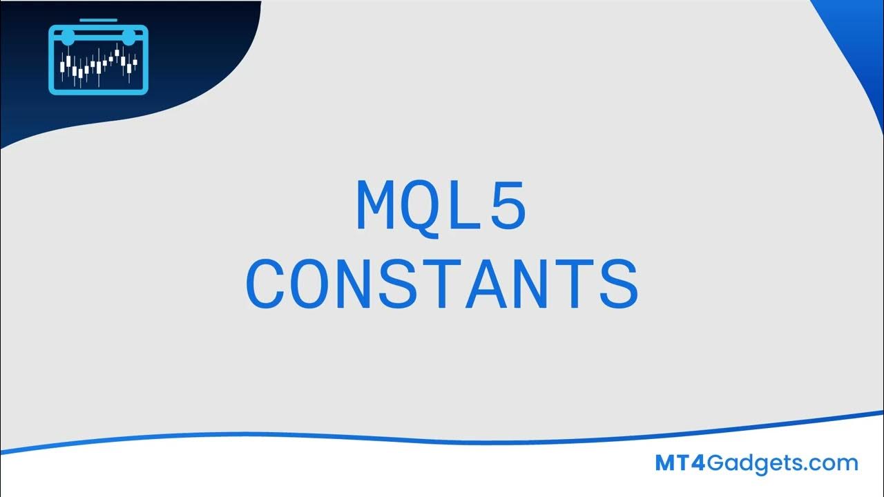 Learning MetaTrader MQL5 Constants - YouTube Learning MetaTrader MQL5 Constants - YouTube