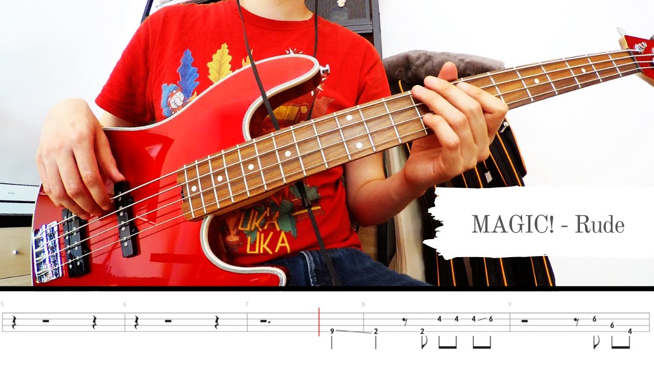 MAGIC! - Rude - Bass Cover & Tabs - YouTube