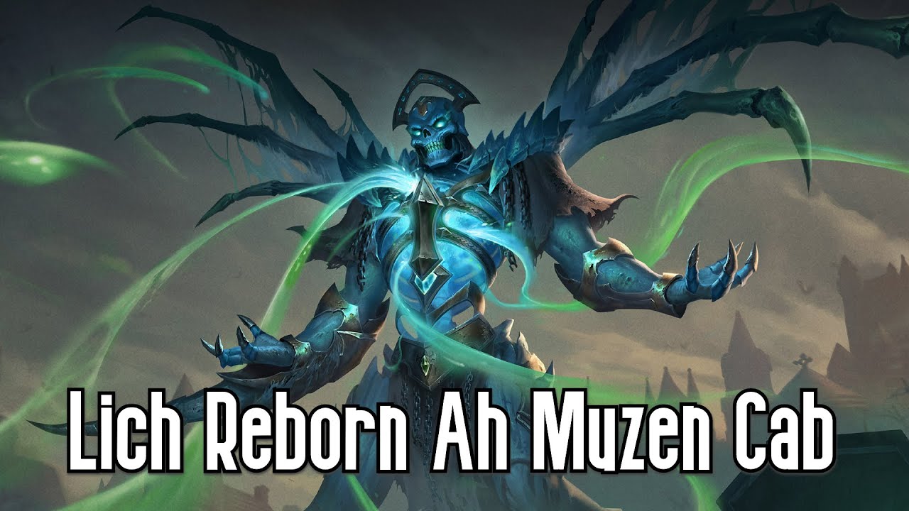 SMITE: Skin Showcase - Lich Reborn Ah Muzen Cab - YouTube