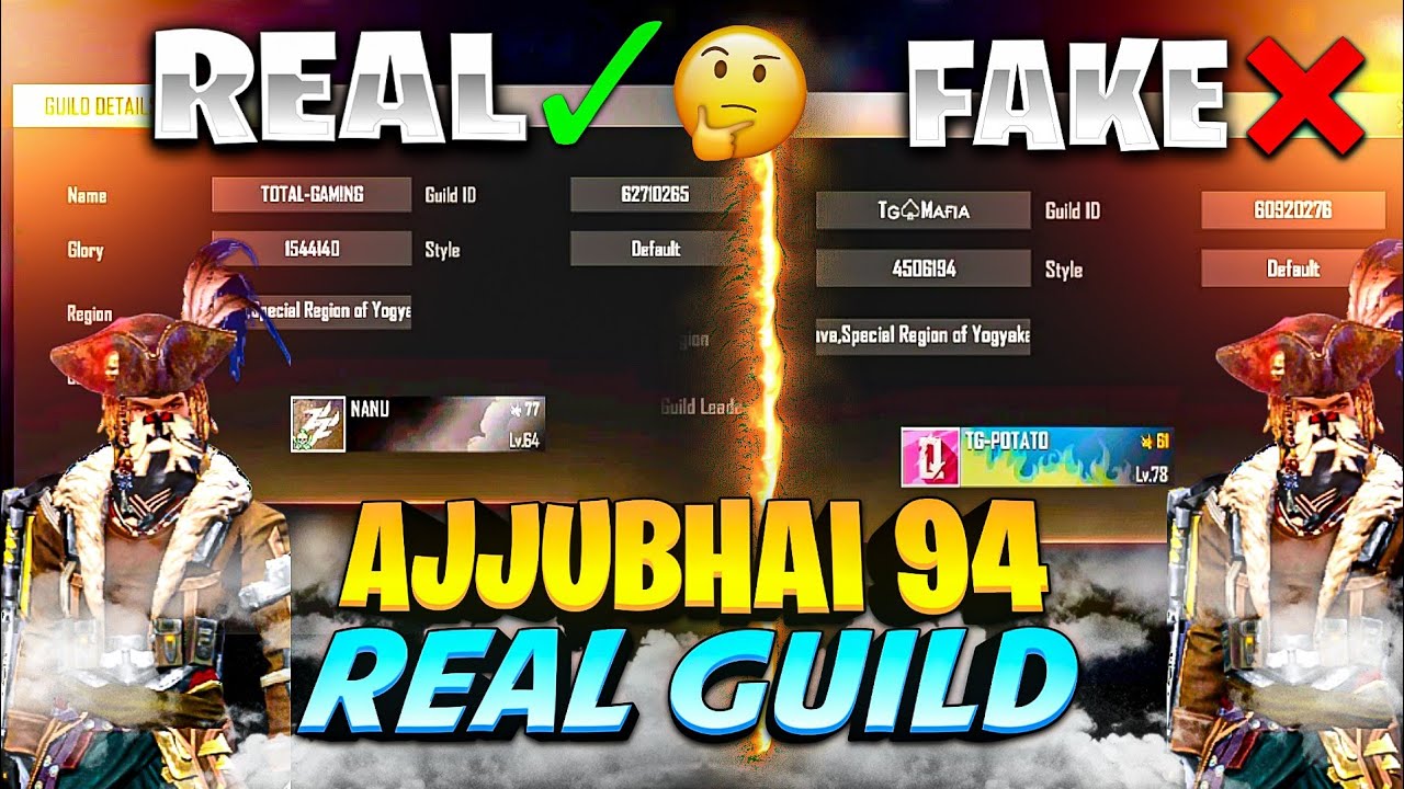 Ajjubhai94 Real Guild 😱| ajjubhai94 Guild | Total Gaming Guild uid ...