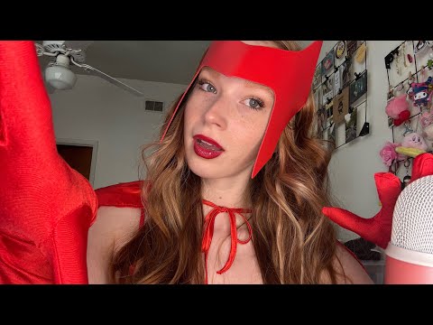 ASMR but I’m The Scarlet Witch (Fabric Scratching & Hand Sounds/Movements)