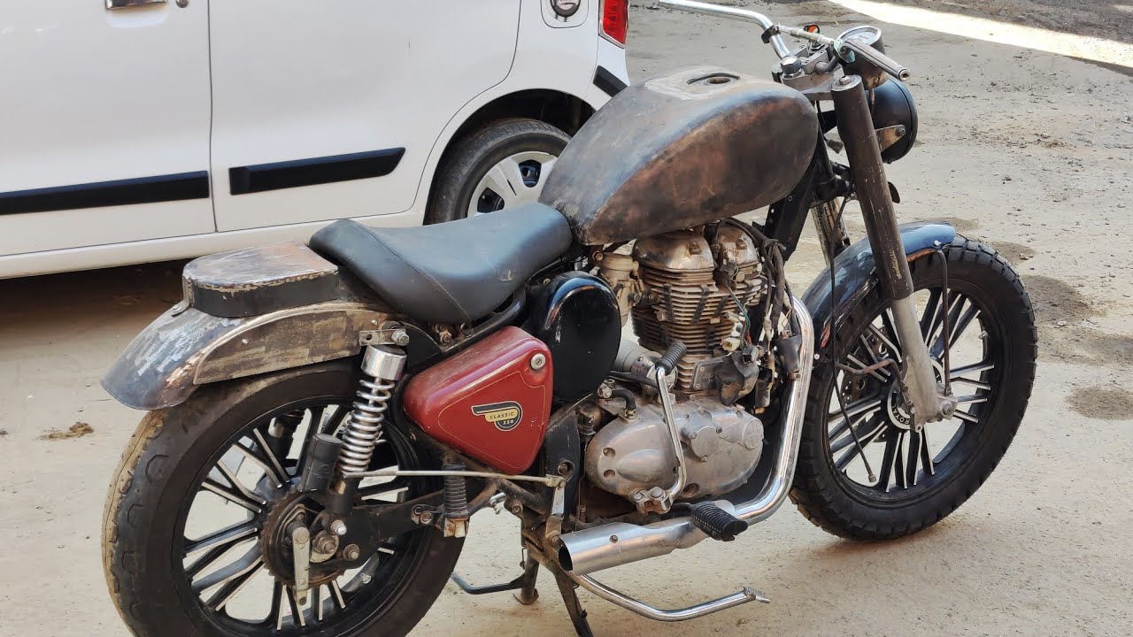 New Royal Enfield classic 350 modified into Harley |Bullet Modified ...