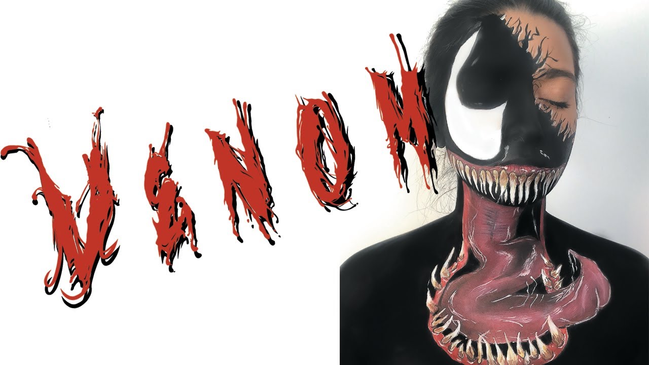 VENOM MAKEUP TUTORIAL 🕷️ - YouTube