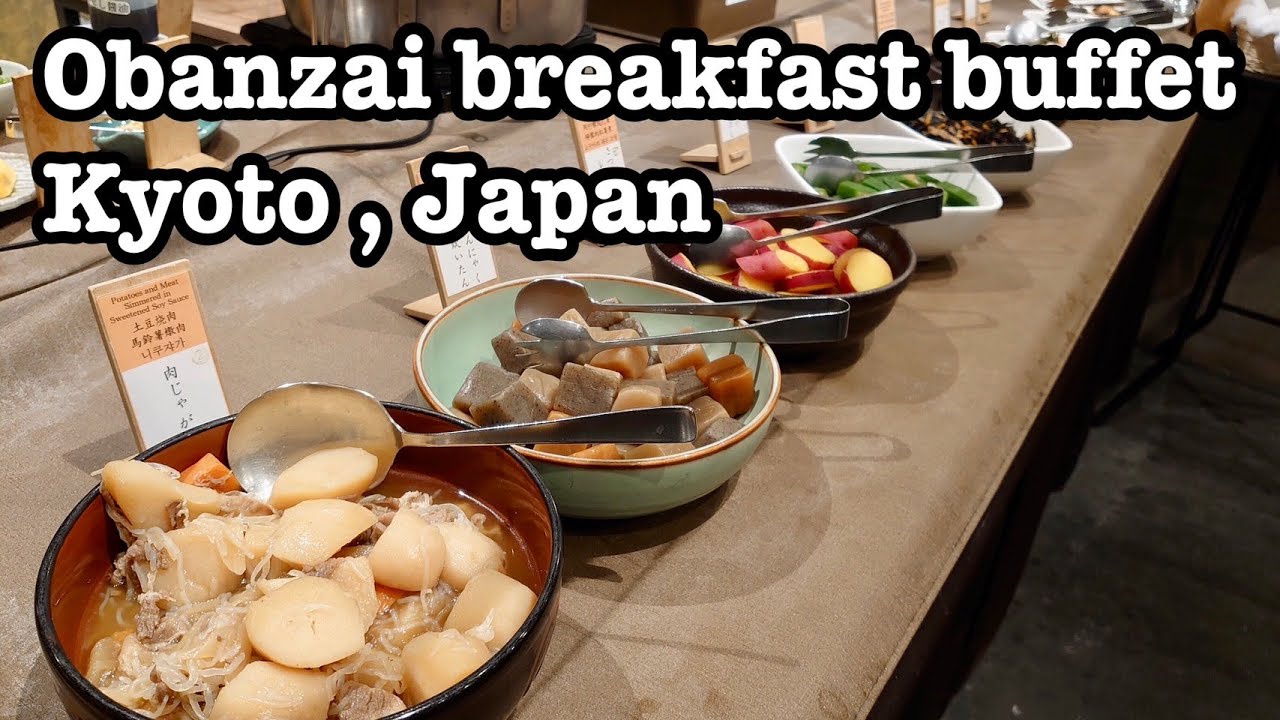 【Japan buffet】Obanzai breakfast buffet at a hotel in Kyoto! - YouTube