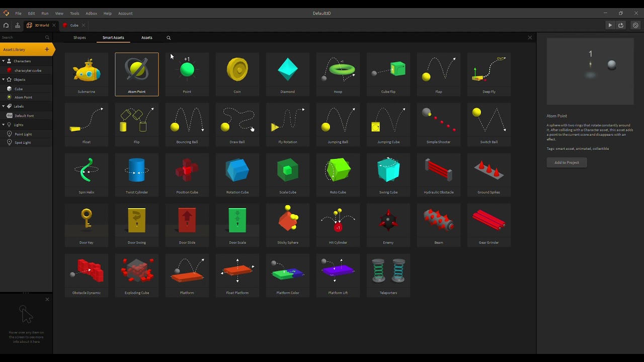 making a cube bouncing game in buildbox - YouTube