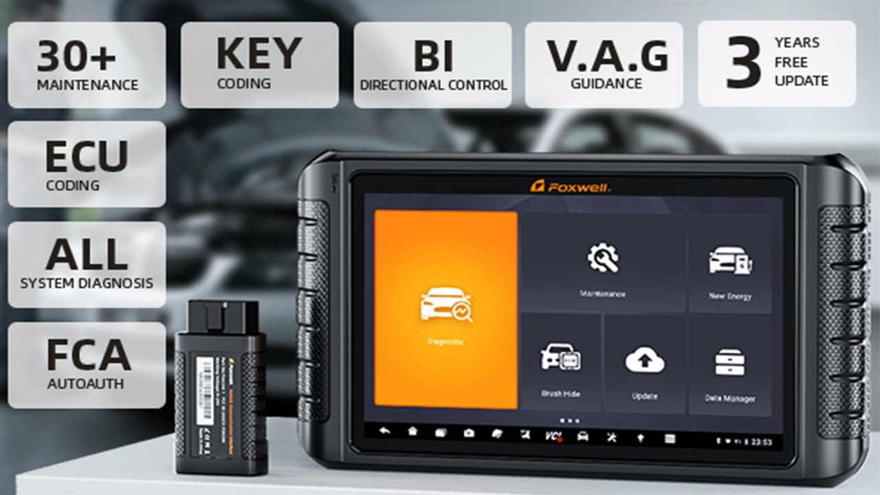 FOXWELL NT1009 - NEWEST MODEL OF CAR SCANNER - YouTube