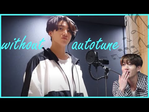 BTS Jungkook's Real Voice (without auto-tune) - I
