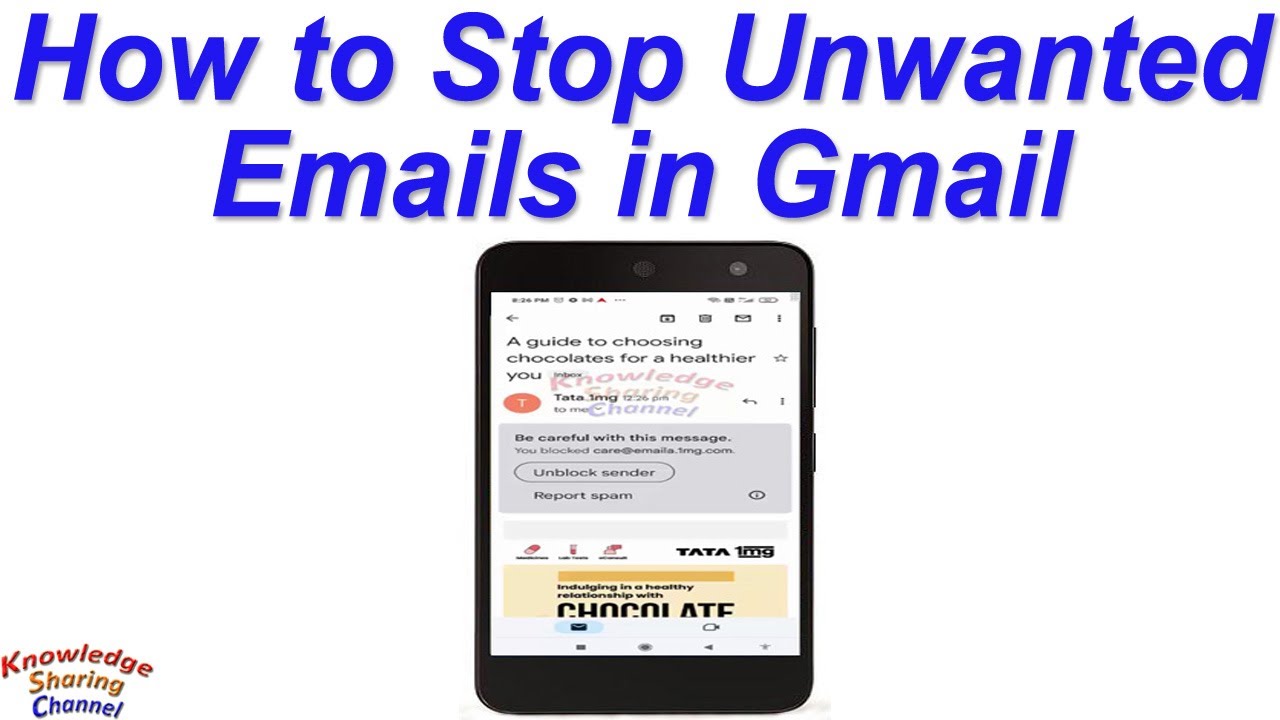 How to Block Emails on Gmail on Phone | How to Stop Unwanted Emails in Gmail - YouTube