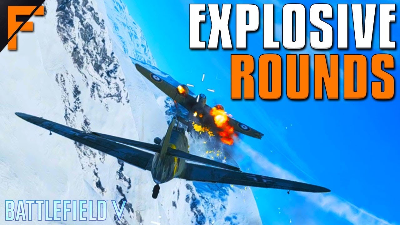 EXPLOSIVE ROUNDS IN A PLANE - BF 109 | Battlefield 5 - YouTube