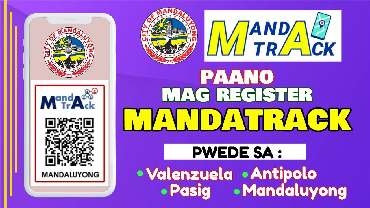 How to Register in Manda Track Mandaluyong QR Code Registration | Paano ...