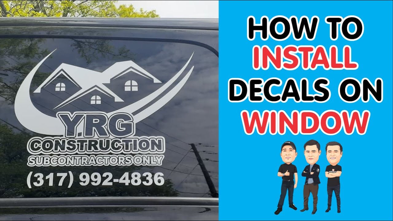 How to install decals on window - YouTube