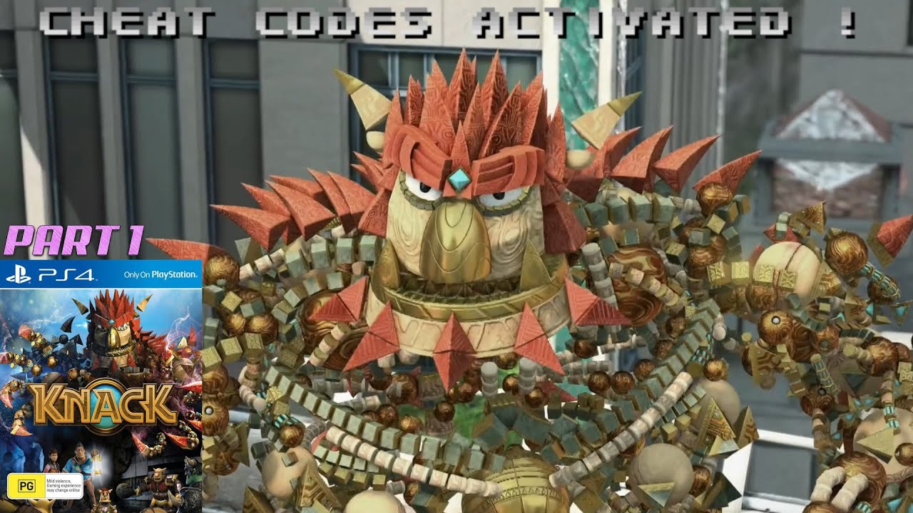 KNACK | Part 1 | PS4 | Cheat Codes Activated | Long-play - YouTube