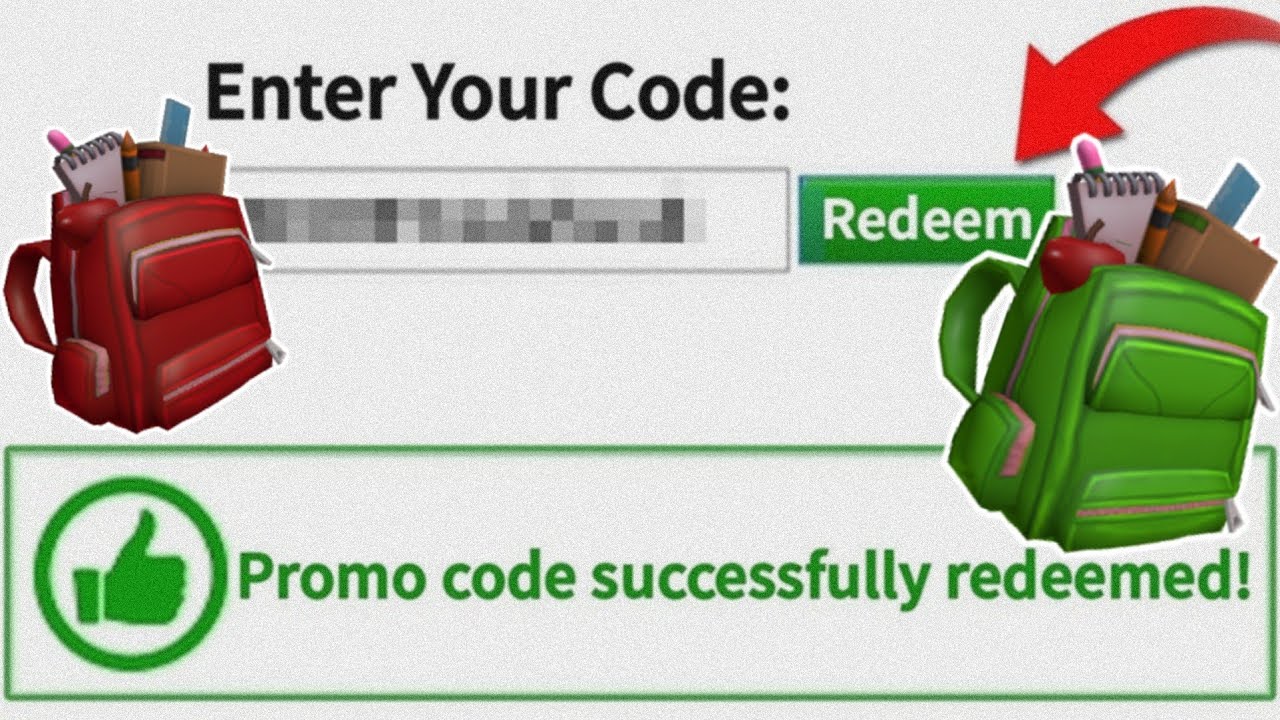 Roblox PROMOCODE - Como CONSEGUIR Nuevas Mochilas Gratis (Free BackPack ...