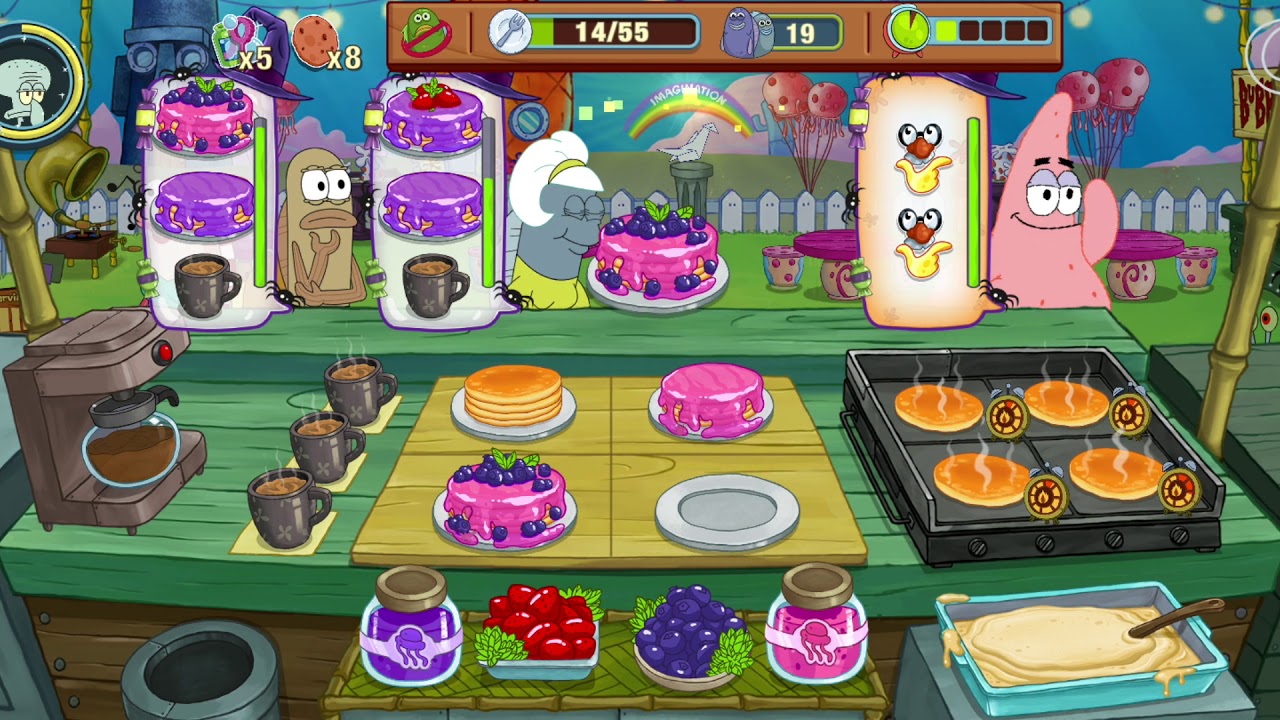 Spongebob : Krusty cook - off ( Pancakes level 159) Spongebob game ...