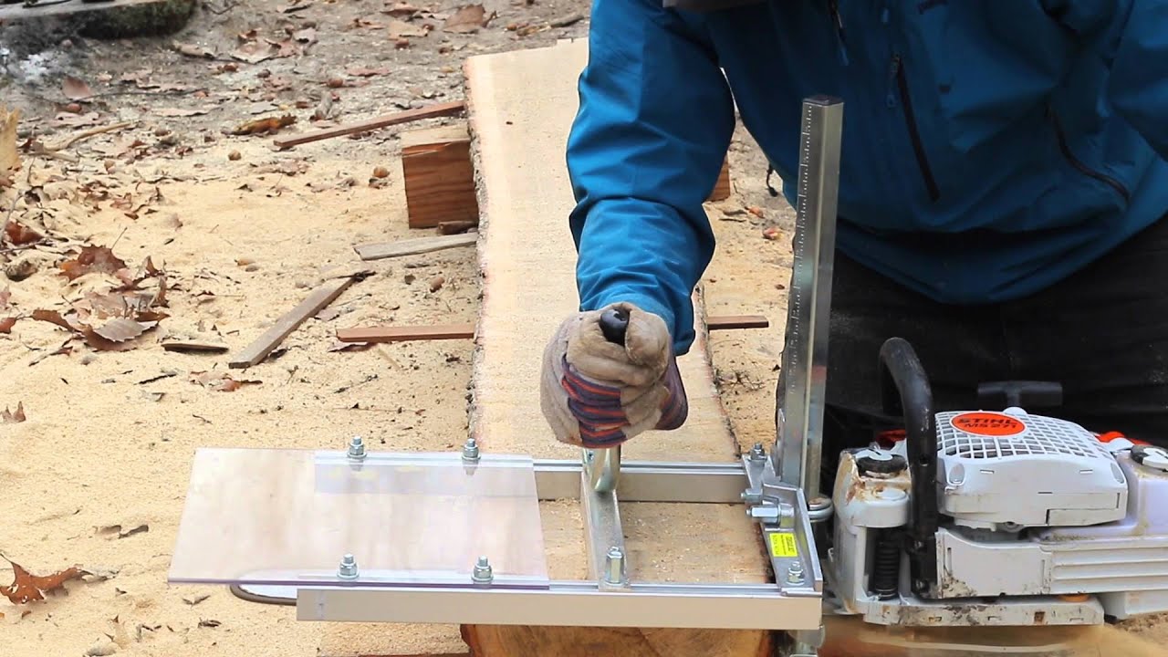 Mill your own oak tree - YouTube