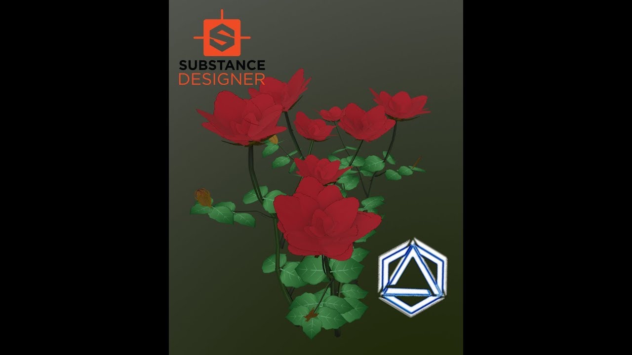 Substance Designer Time lapse Rose Texture Creation - YouTube
