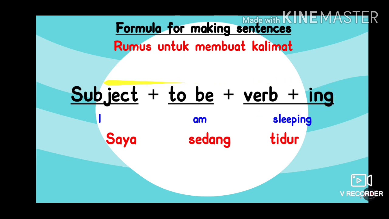 English Lesson 2nd Grade (Subject, tobe, Verb+ing) - YouTube