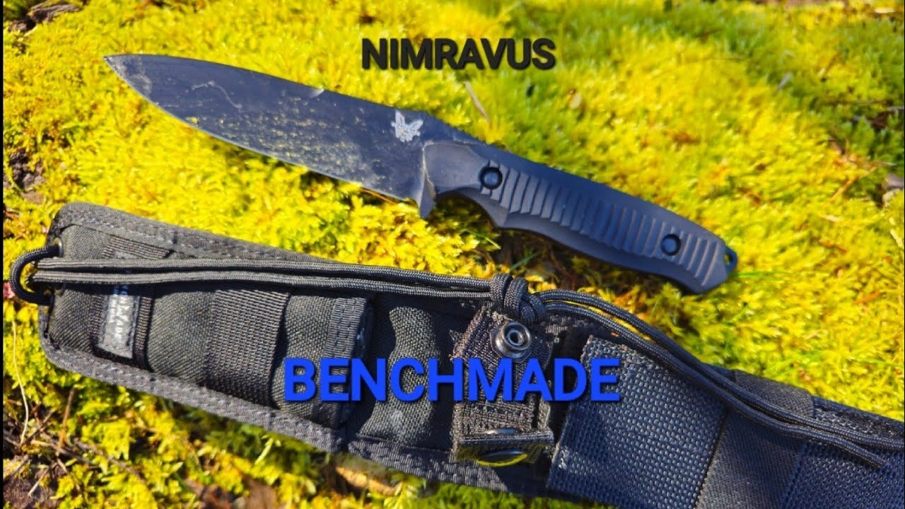Benchmade Nimravus 140 BK Drop Point Fixed Blade Knife Review #sharp # ...