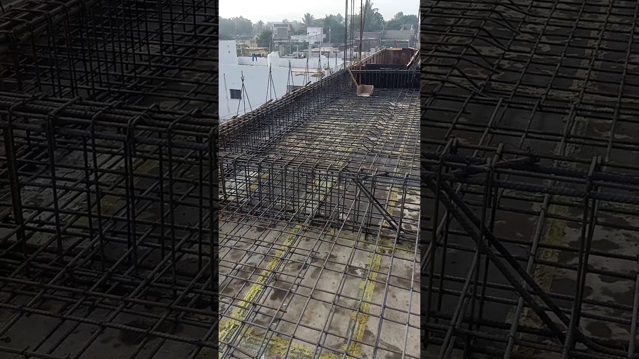 slab reinforce inverted beam - YouTube