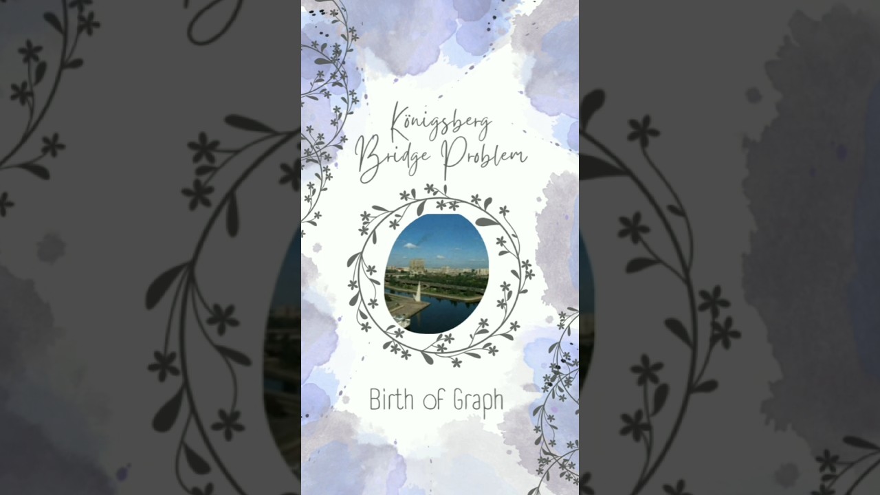Königsberg Bridge Problem:Birth of Graph Theory #mathematics#graphs # ...