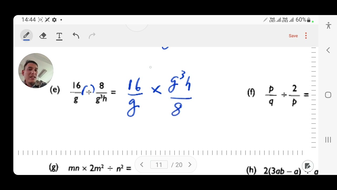 Matematik Algebra Gabungan Operasi - YouTube