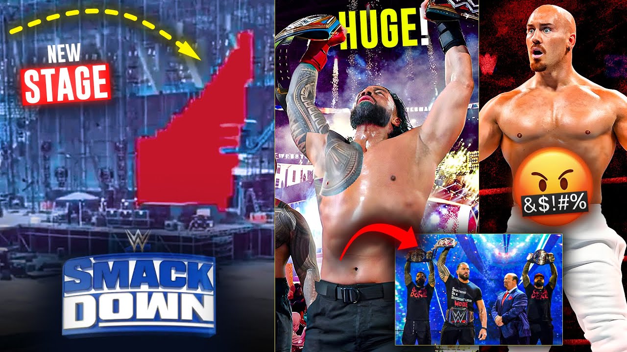 New SmackDown STAGE CONFIRMED!? | Roman Reigns HUGE STREAMS, Giovanni ...