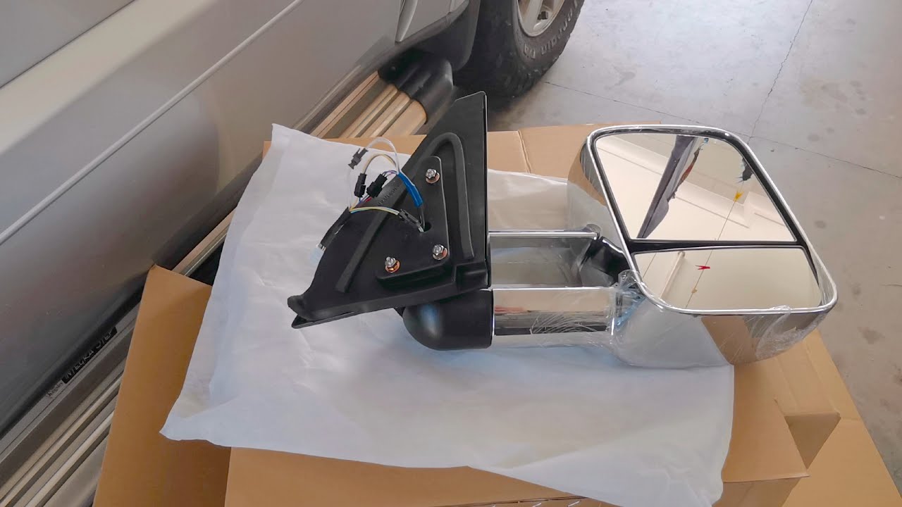 Install Clearview Original Towing Mirror on Mitsubishi Pajero Generation 4 Pajero / Montero ...