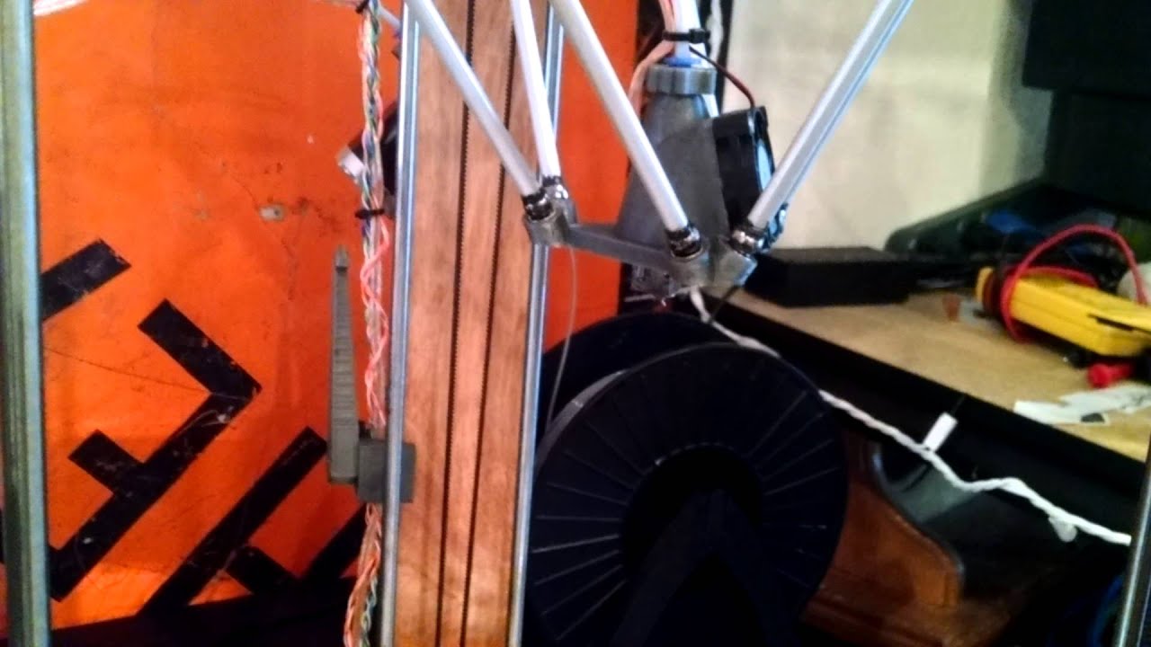 Athena Delta Printer - Magnetic Ball Joints - YouTube