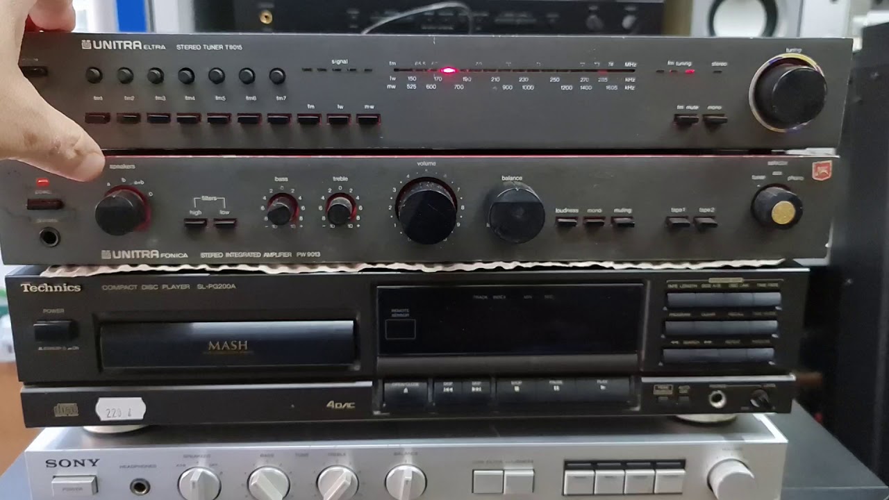 Test UNITRA TUNER ELTRA oraz UNITRA FONICA AMPLIFIER - YouTube