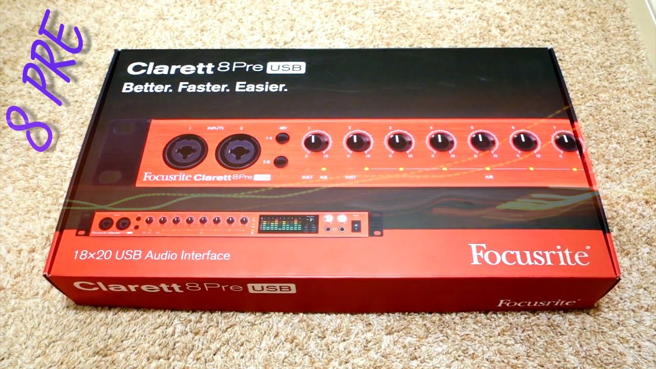 Focusrite Clarett 8Pre USB 18x20 Audio Interface (Review) - YouTube