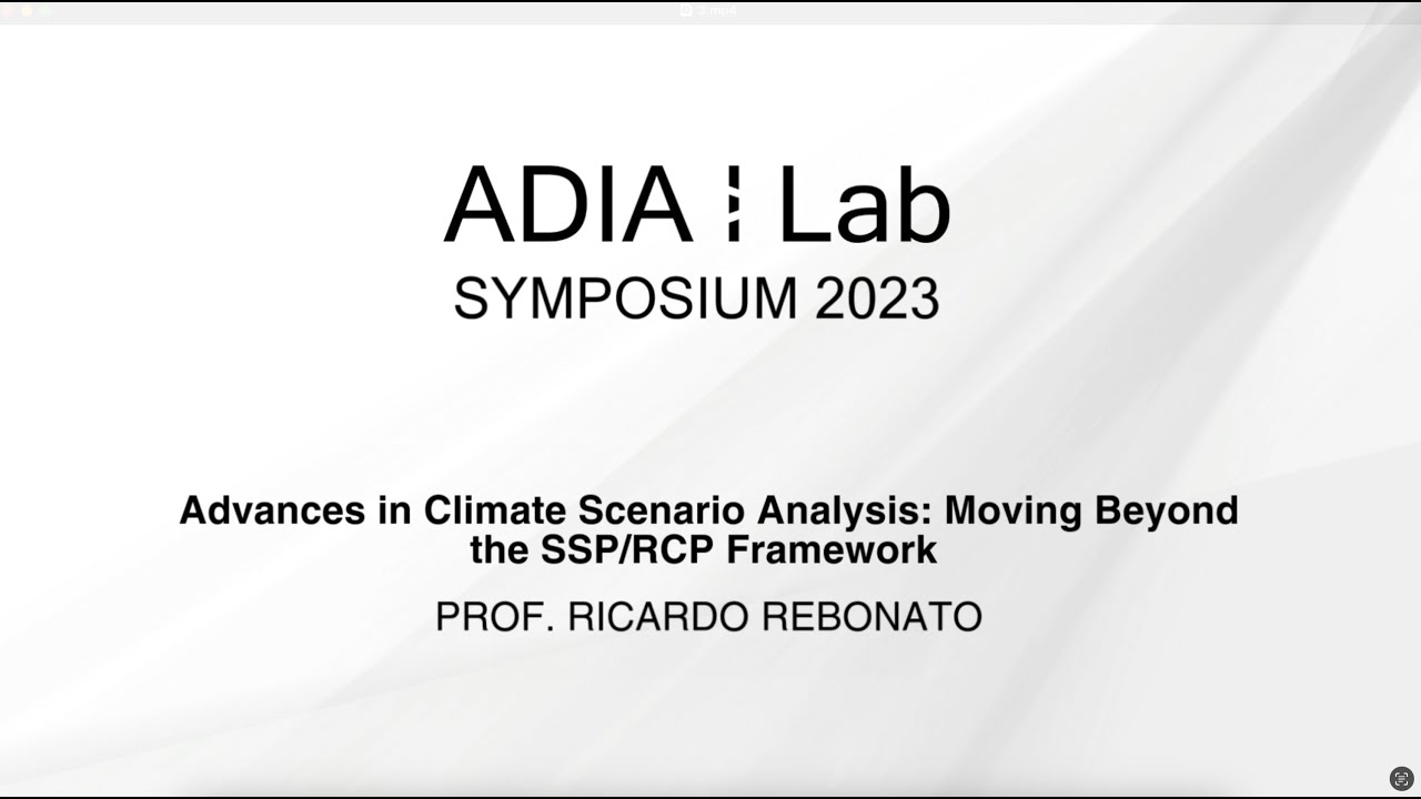 Advances in Climate Scenario Analysis by Prof. Riccardo Rebonato - YouTube