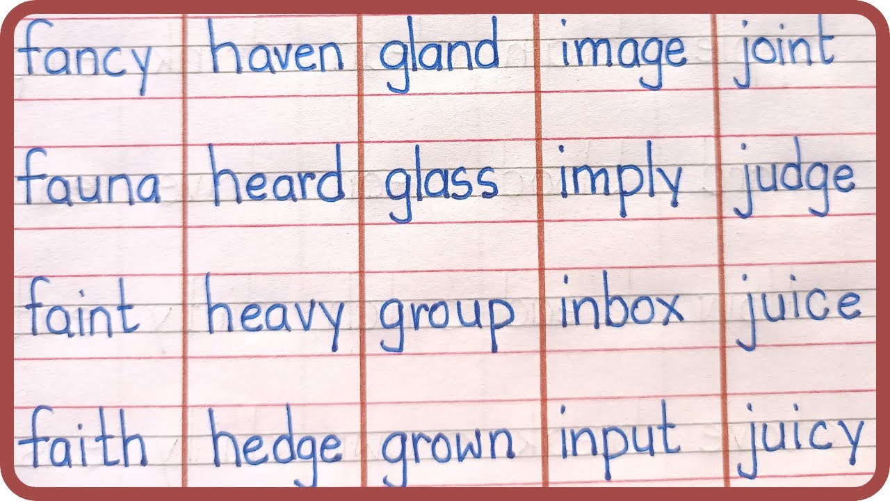 Five Letter Words Part-2|| Five Letter Phonics Words || Sight Words ...