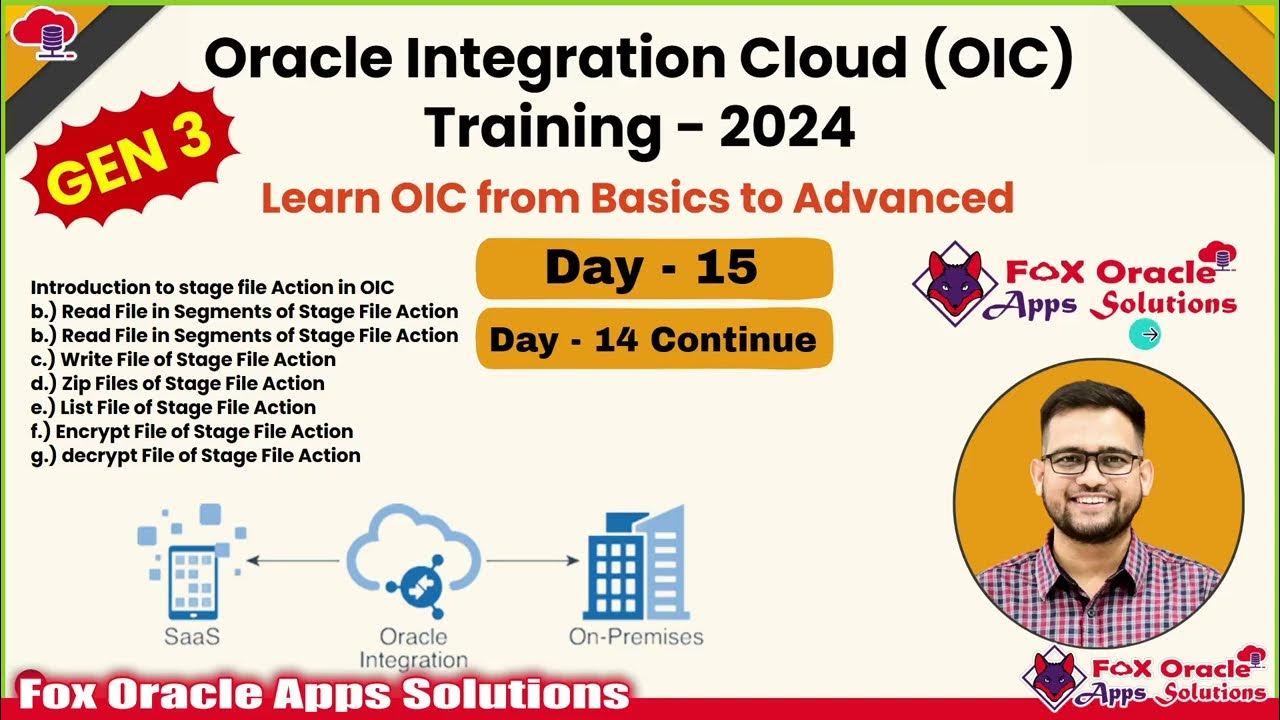 Day - 15 Oracle Integration Cloud Traning: Introduction to Stage File Action in OIC #education # ...
