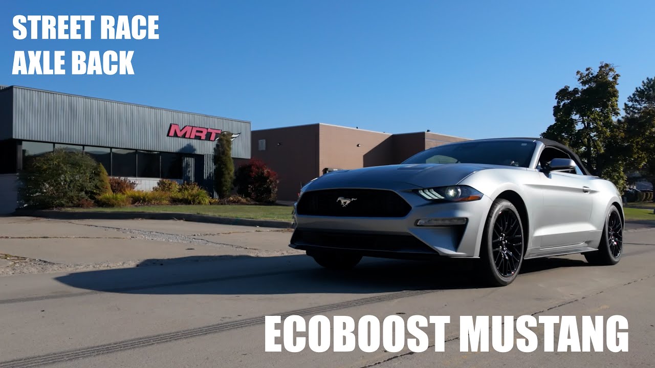 2015+ Mustang EcoBoost MRT Street Race Axle Back | Loud, Deep Muscle ...