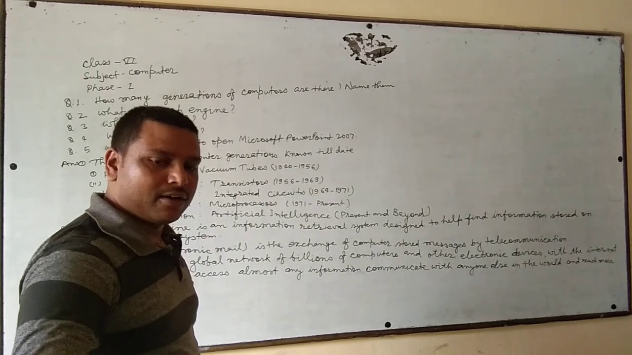 CLASS VI COMPUTER PHASE 1 - YouTube