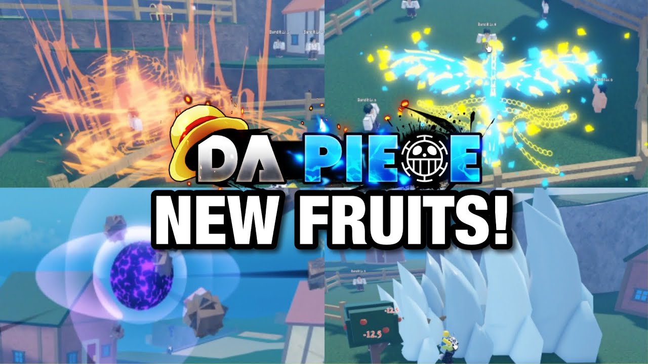 ALL NEW FRUITS SHOWCASE IN DA PIECE! (Roblox) - YouTube