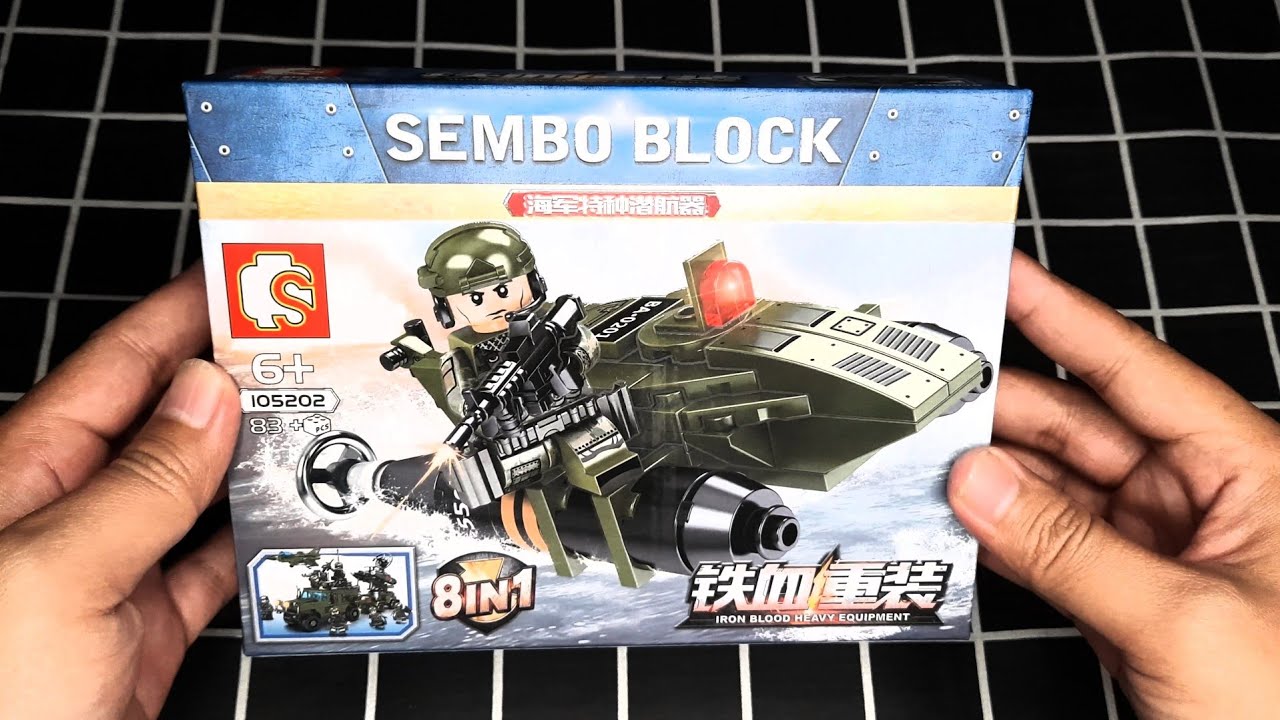 Sembo Block 105202 Iron Blood Heavy Equipment Military | Unboxing ...