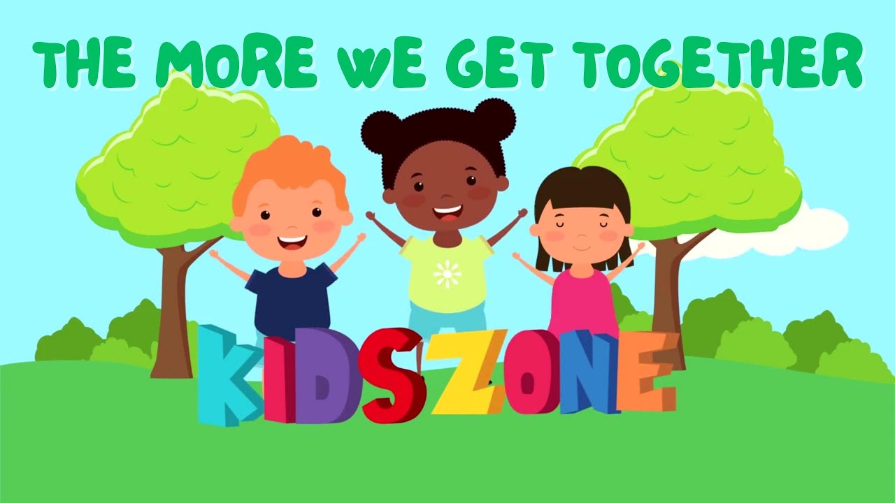 The More We Get Together | Sing Along Song with Lyrics | Nursery Rhyme ...