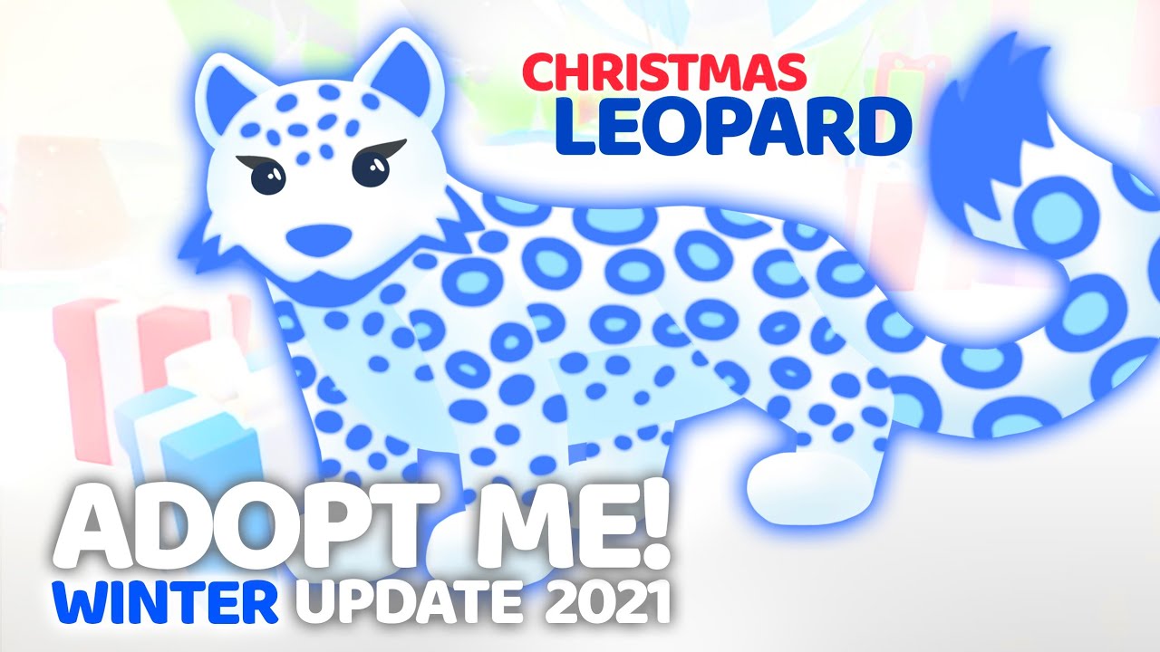 Adopt me CHRISTMAS LEOPARD 🐆 Christmas update 2021 (new pet) - YouTube