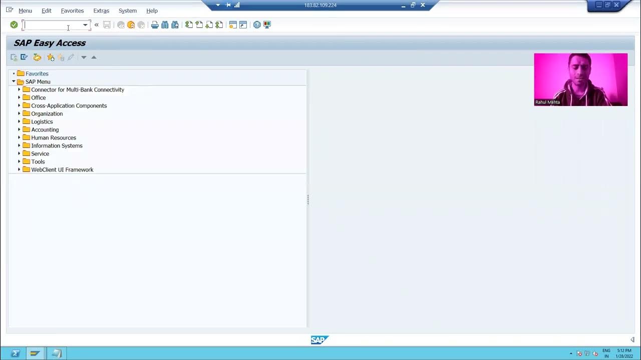 12 - Basics of SAP and ABAP - ABAP Workbench and Transaction Code - YouTube