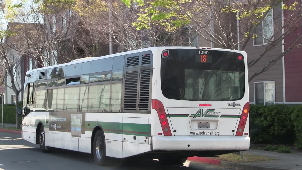 AC Transit - Van Hool A330 Route 18 #1090 - YouTube