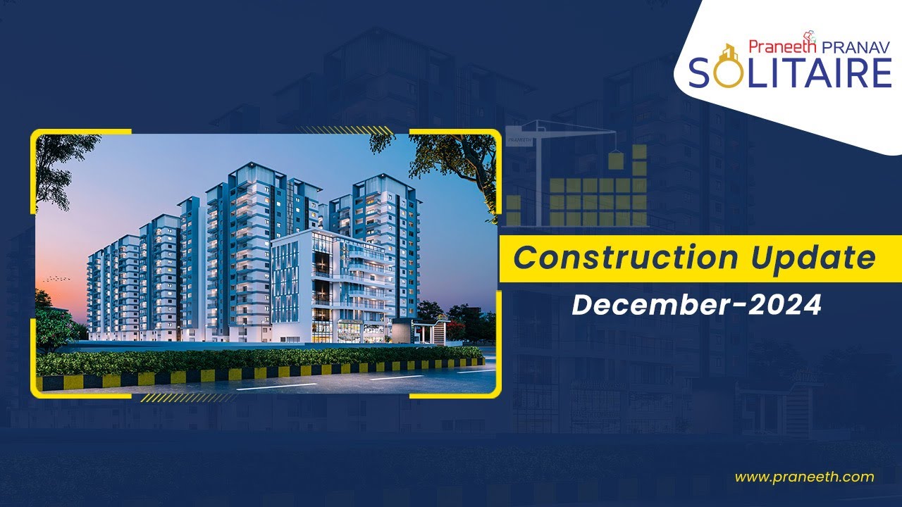 Praneeth Pranav Solitaire | Site Update Dec' 24 | 2 & 3 BHK High Rise ...