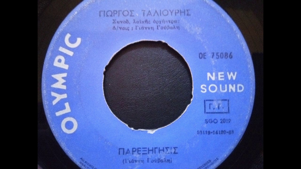 ΤΑΛΙΟΥΡΗΣ ΓΙΩΡΓΟΣ ΠΑΡΕΞΗΓΗΣΙΣ - YouTube