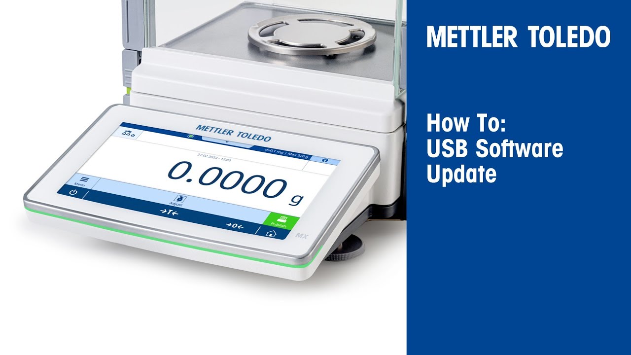 MX Balances: How to Update the Balance Software via USB - YouTube